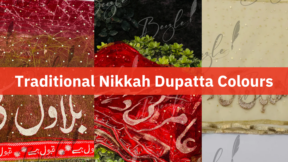 Traditional Nikkah Dupatta Colours: From Red to Gold and Beyond ...