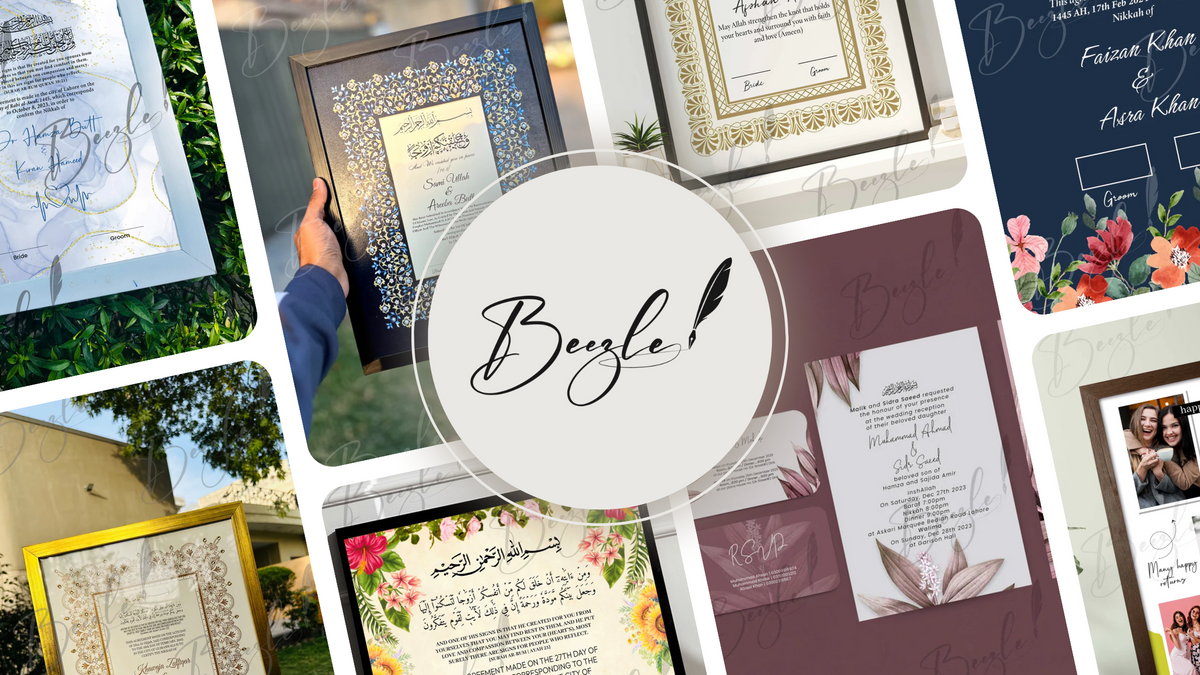 Nikah Mubarak Frames: One of the Best Ways to Wish a Wedding – Beezle Store