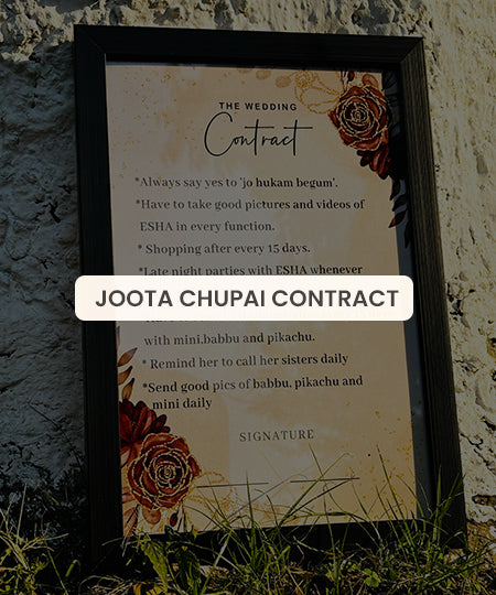 Joota Chupai Rasm Contract – Lock the Deal in Style! – Beezle Store