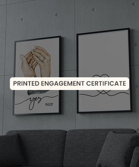 Printed Engagement Certificate – A Timeless Keepsake – Beezle Store