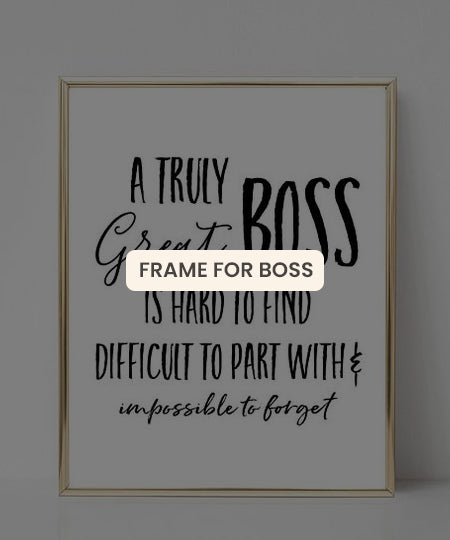 Personalized Frame for Boss – A Unique Gift to Honor Leadership ...