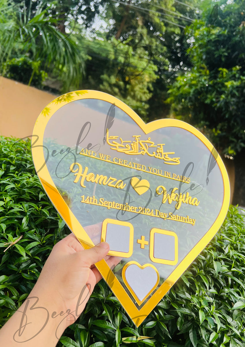Nikah Acrylic Thumb Board With Customized Name – Beezle Store
