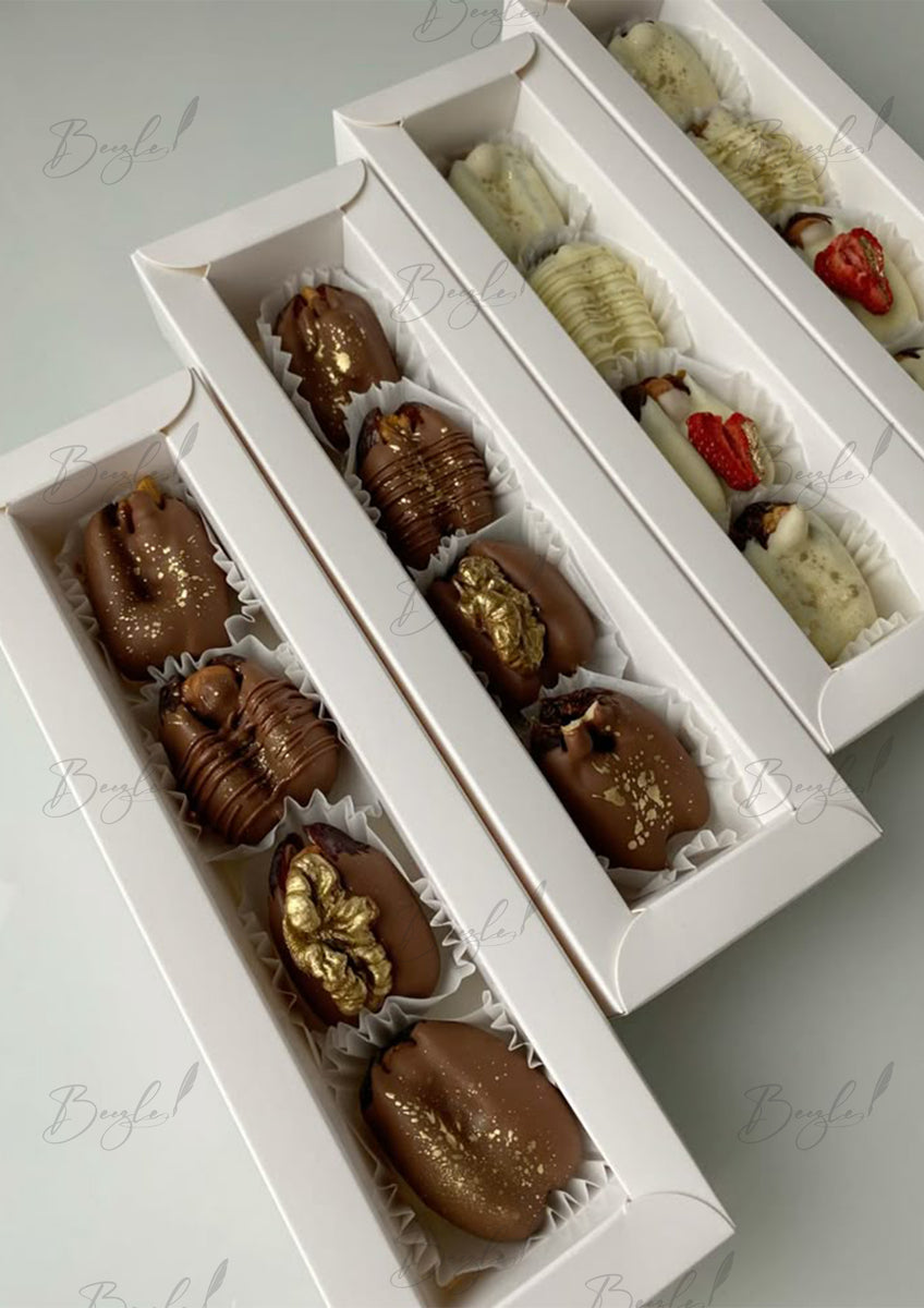 Deluxe Chocolate Dates Treat Box – A Decadent Sweet Assortment – Beezle ...