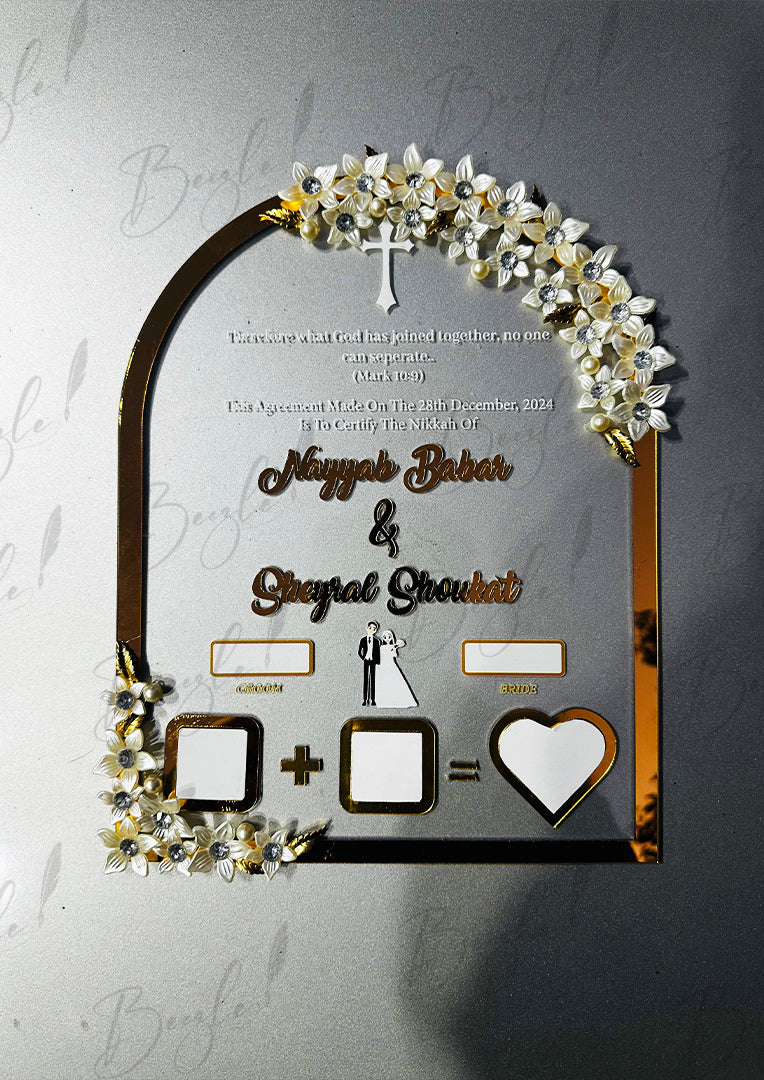 Customized Acrylic Nikkah Frame – Beezle Store
