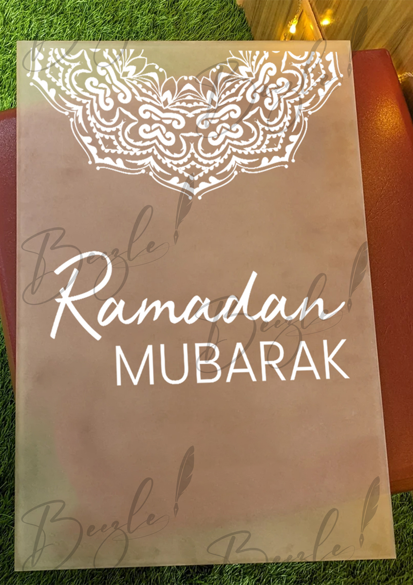 Ramzan Mubarak Islamic Acrylic Frame – A Spiritual Home Décor Piece ...