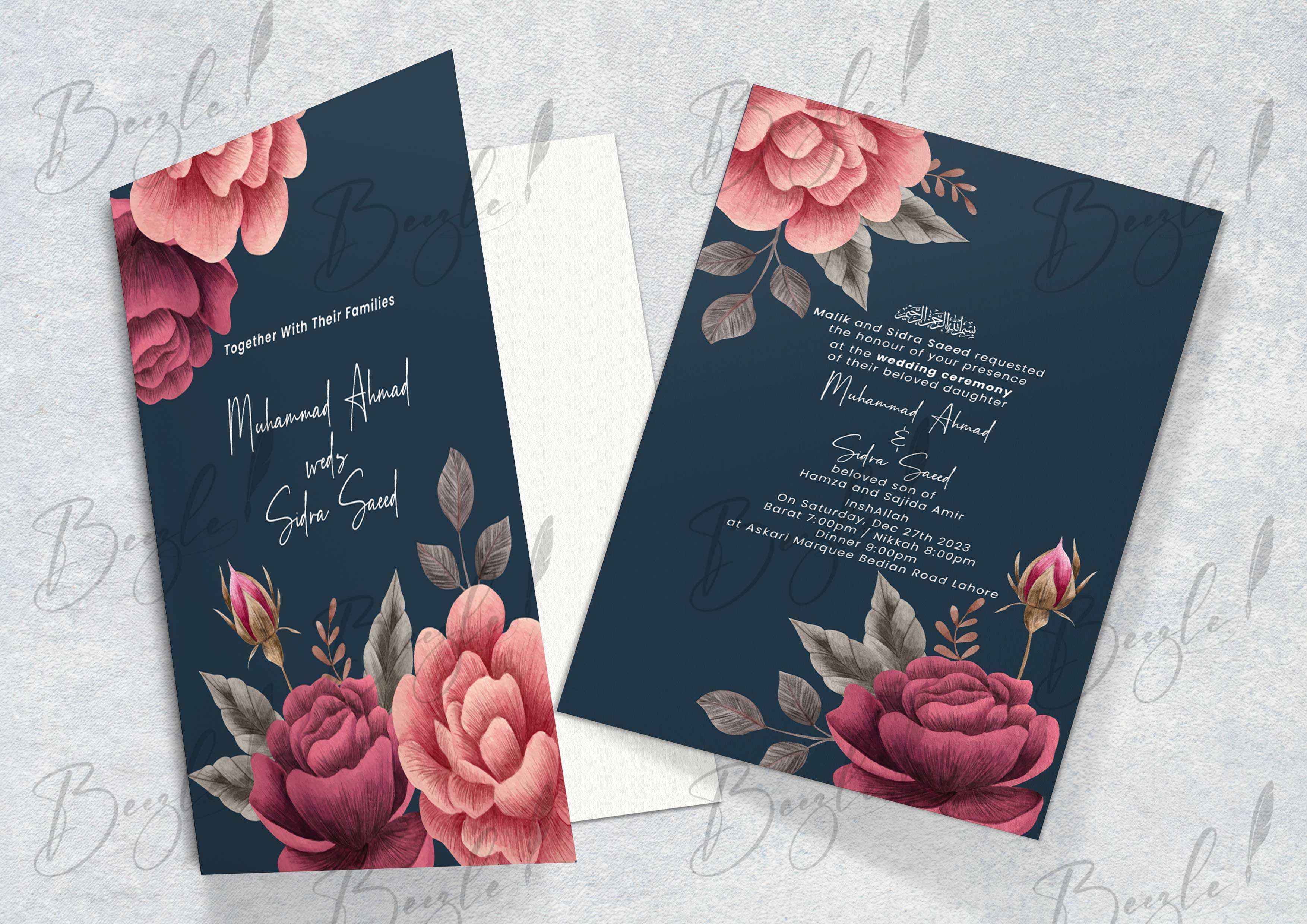 Nikkah Invitation Cards – Elegant Invitations for Your Special Day ...
