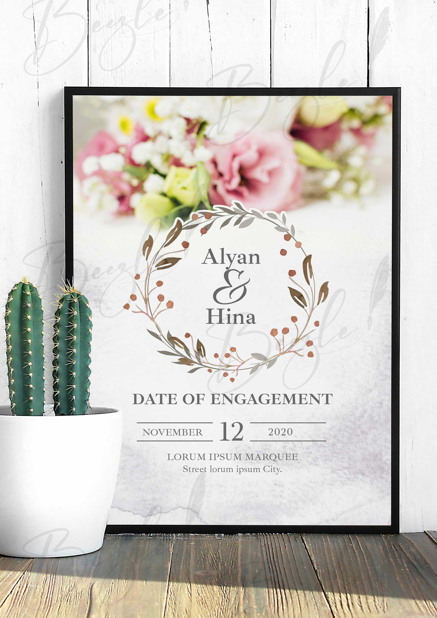 Engagement Frame – Frame the Moment, Cherish the Promise – Beezle Store
