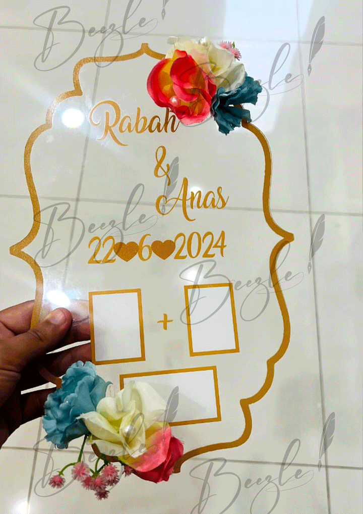 Customized Acrylic Nikkah Frame – Beezle Store
