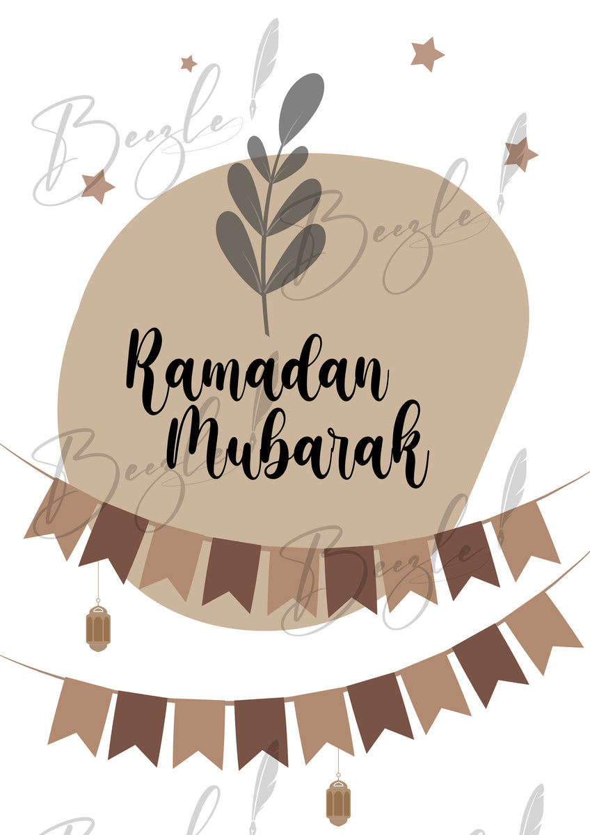 Ramadan Mubarak Frame – Elegant Festive Wall Art – Beezle Store